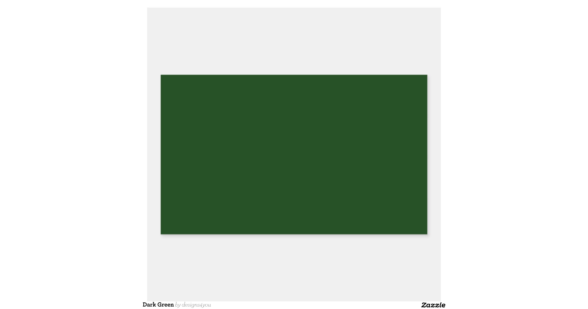 Dark Green Rectangular Sticker | Zazzle
