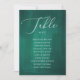 Dark green seating chart. Emerald elegant wedding Invitation | Zazzle