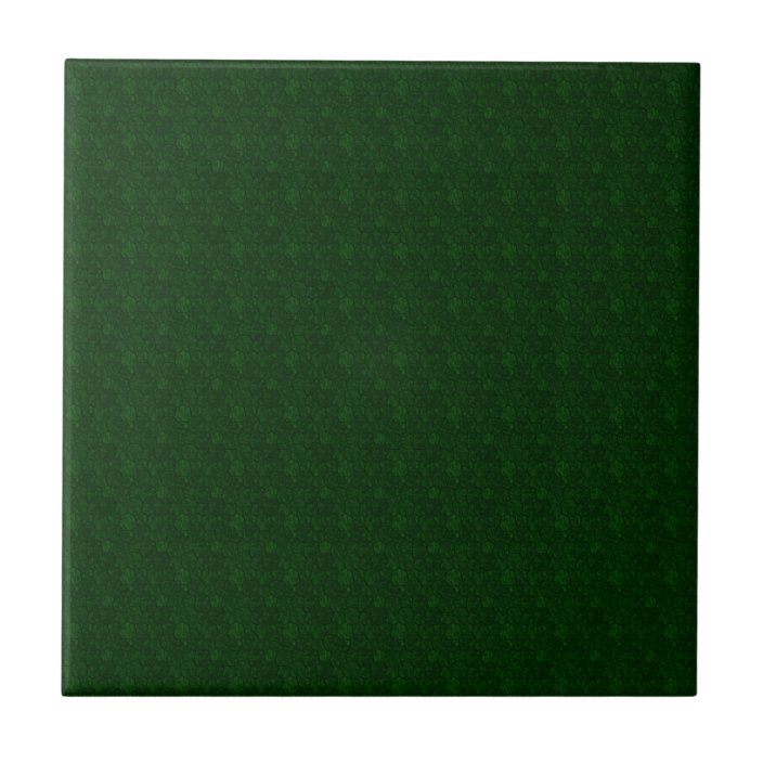 Dark Green Solid Texture Print Ceramic Tile | Zazzle.com