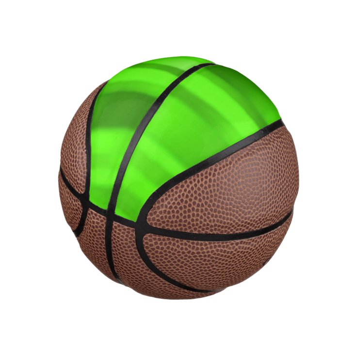Dark Green Streak Mini Basketball | Zazzle