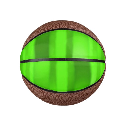 Dark Green Streak Mini Basketball | Zazzle