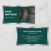 Dark Green Wheel Alignment Car Tire Shop Business Card | Zazzle