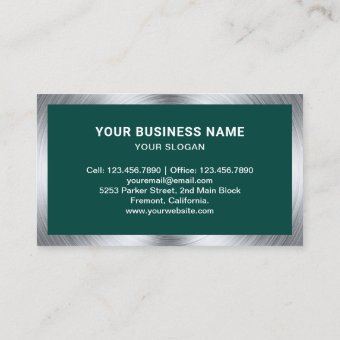 Dark Green Wheel Alignment Car Tire Shop Business Card | Zazzle