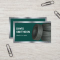 Dark Green Wheel Alignment Car Tire Shop Business Card | Zazzle