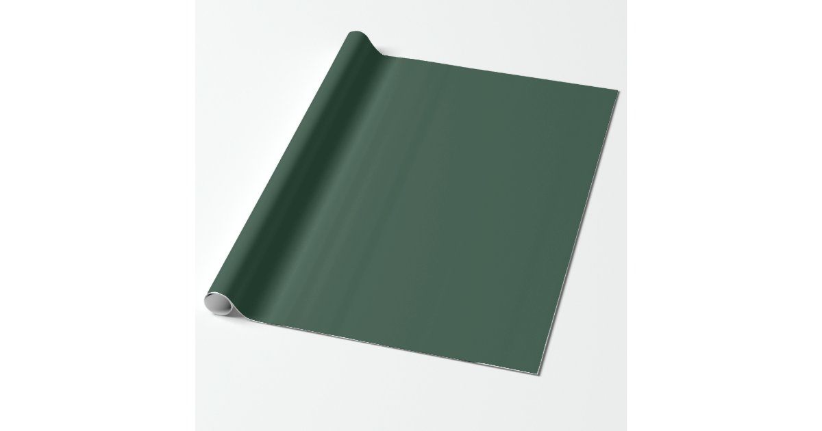 Dark Green Wrapping Paper | Zazzle
