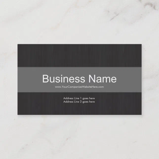 Dark & Grey Professional Business Card | Zazzle