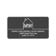 Dark Grey Real Estate Company House Return Address Label | Zazzle