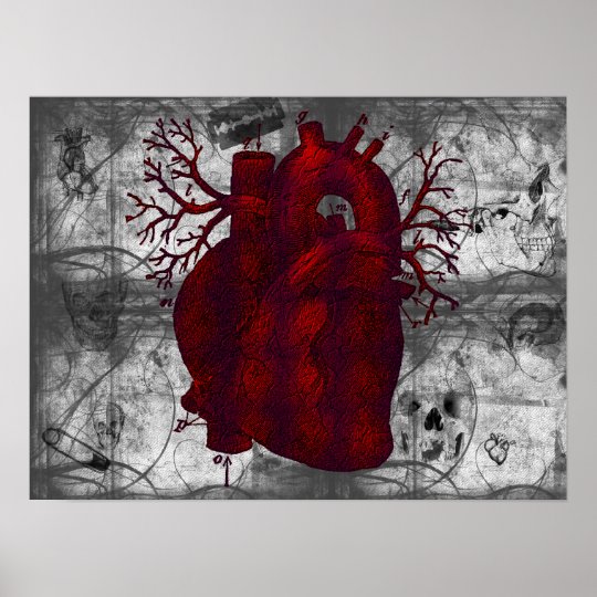 Dark Human Heart Poster | Zazzle.com