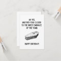 Dark Humor Birthday Card Funny for Spooky Friend | Zazzle