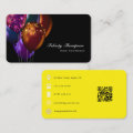 Dark Iridescent Balloons Event Industry QR Code Business Card | Zazzle