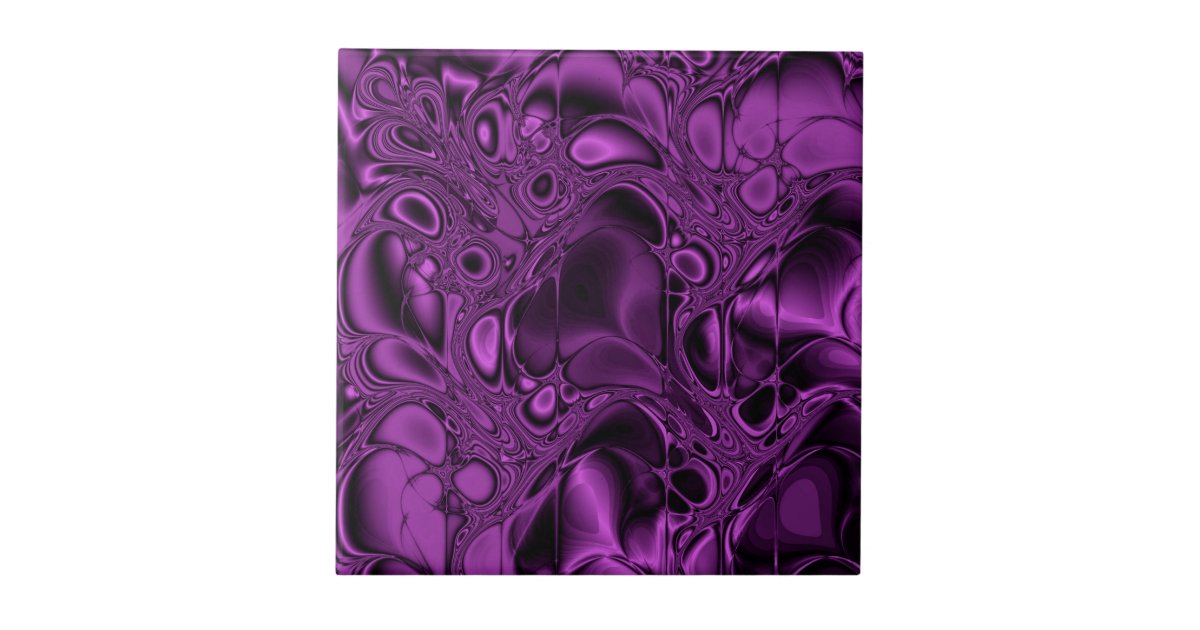 Dark Magenta Purple Abstract Marbled Texture Ceramic Tile | Zazzle