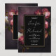 Dark Moody Dutch Old Masters Purple Floral Wedding Invitation | Zazzle