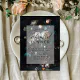 Dark Moody Flowers Black Rehearsal Dinner Invitation | Zazzle