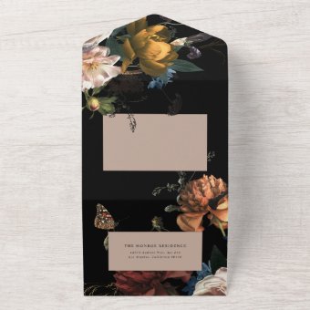 Dark Moody Romantic Floral Dutch Painterly Wedding All In One ...