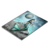 Dark Moon Mermaid Fantasy Art Notebook | Zazzle