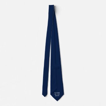 Dark Navy Blue Father Of The Bride Neck Tie | Zazzle