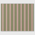 Dark Olive Green and Light Pink Stripes Wrapping Paper | Zazzle