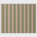 Dark Olive Green and Light Pink Stripes Wrapping Paper | Zazzle
