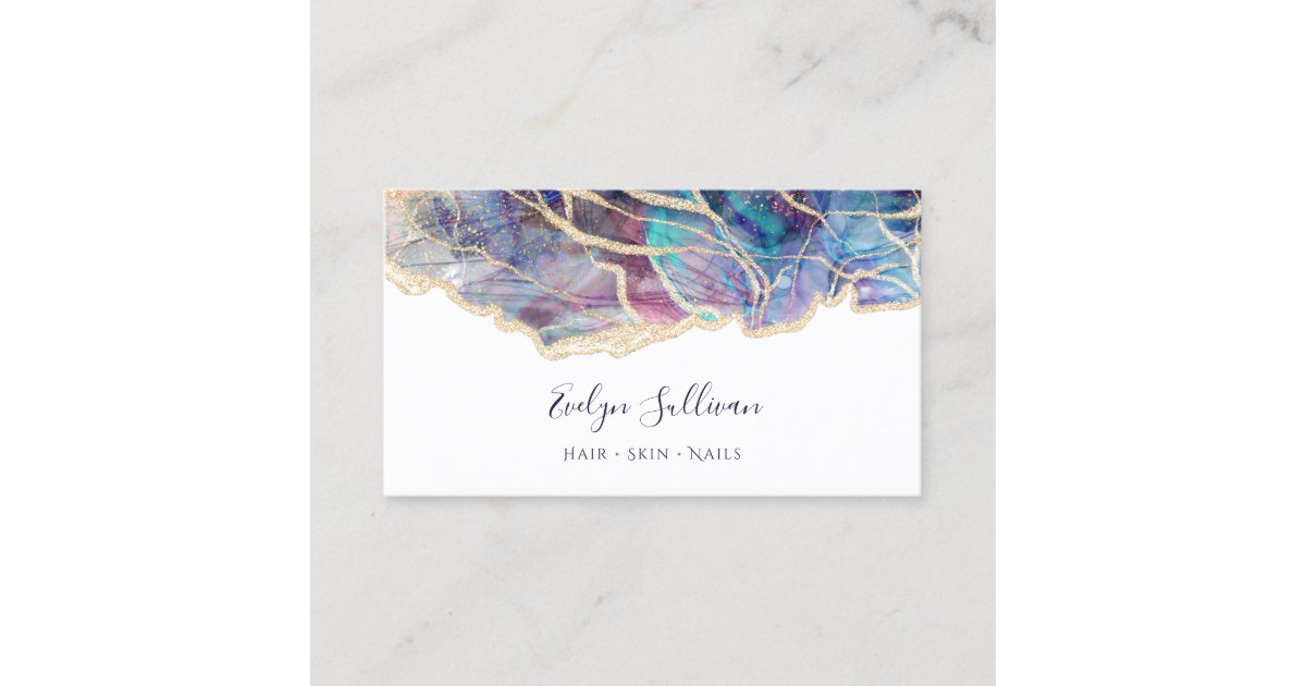 dark opal design business card | Zazzle