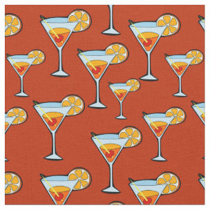 Cocktail Fabric | Zazzle