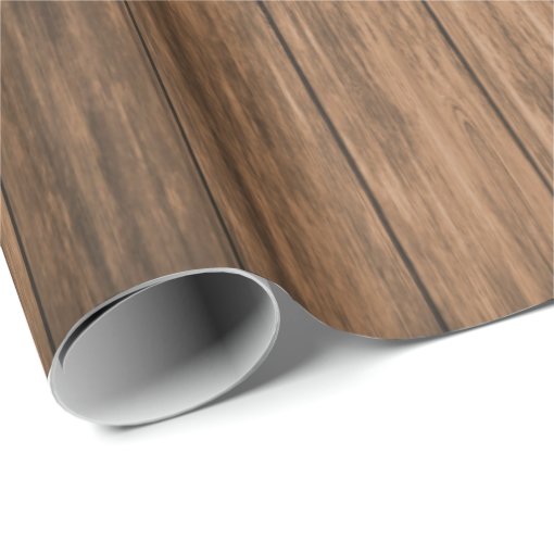 Dark Panel Wood Design Wrapping Paper | Zazzle