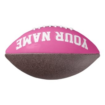 DARK PINK AND WHITE Custom Football | Zazzle