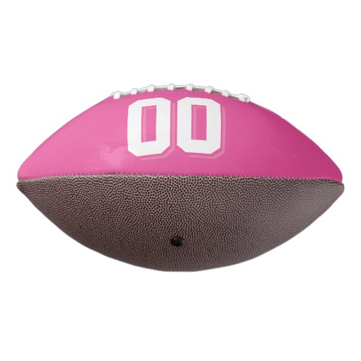 DARK PINK AND WHITE Custom Football | Zazzle