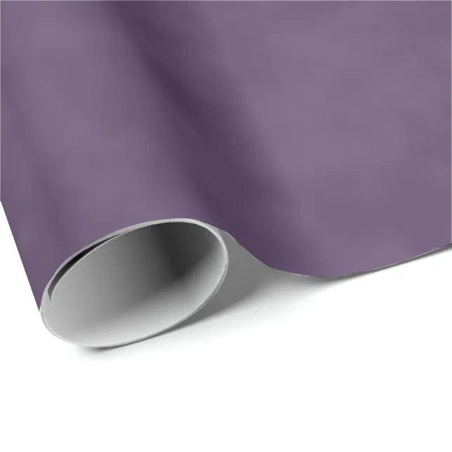 Dark Plum Purple Wrapping Paper | Zazzle