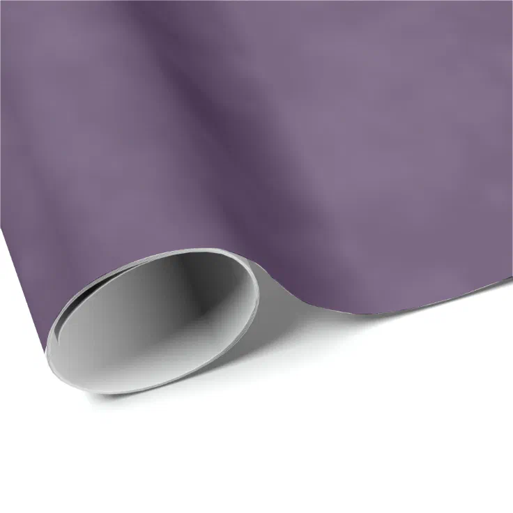 Dark Plum Purple Wrapping Paper | Zazzle
