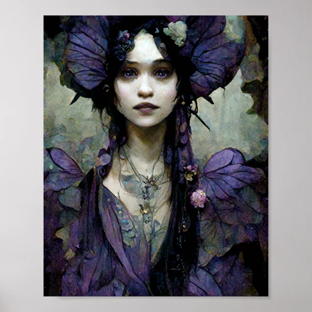 Dark Princess Goth Gothic Fantasy Art Poster | Zazzle