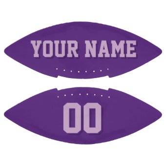 DARK PURPLE AND LIGHT PURPLE Custom Football | Zazzle