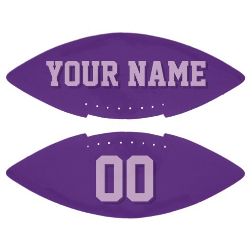 DARK PURPLE AND LIGHT PURPLE Custom Football | Zazzle