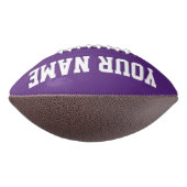 DARK PURPLE AND WHITE Custom Football | Zazzle