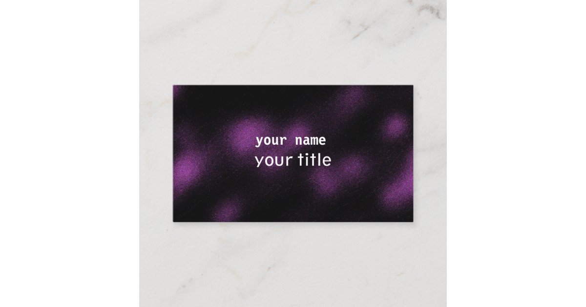 Dark Purple Background Business Card | Zazzle