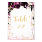 Purple wedding seating chart. Boho table plan Invitation | Zazzle.com