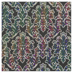 Periwinkle Damask Print Fabric | Zazzle.com