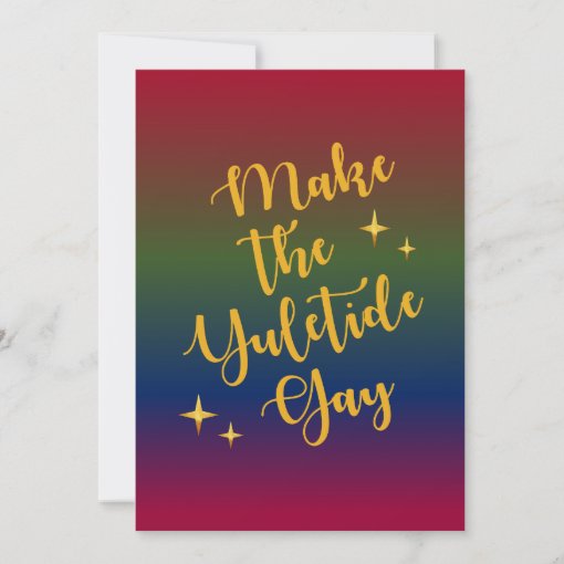 Dark Rainbow Yuletide Holiday Party Invitation | Zazzle