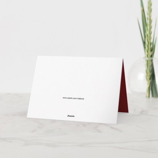 Dark Red and White Congratulations Graduation Card | Zazzle