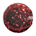Dark red glitter sparkles bling Your name Team Baseball | Zazzle
