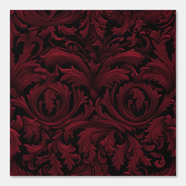red and black gothic pattern