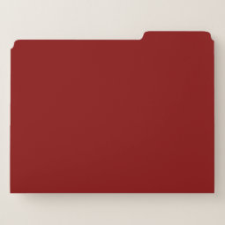 Dark Red (solid color) File Folder | Zazzle