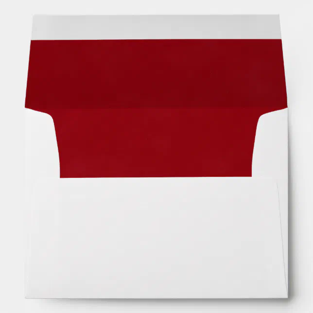Dark Red Trim - Envelope | Zazzle