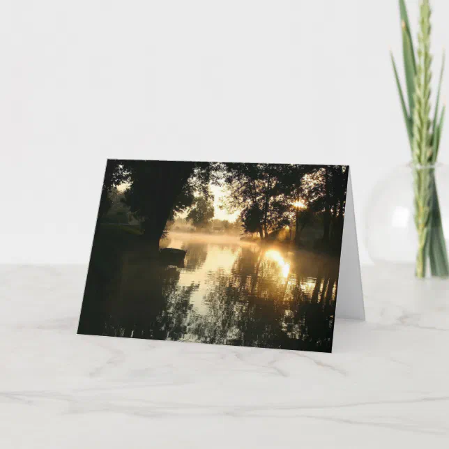 Dark River Glade Pagan Sympathy Card | Zazzle