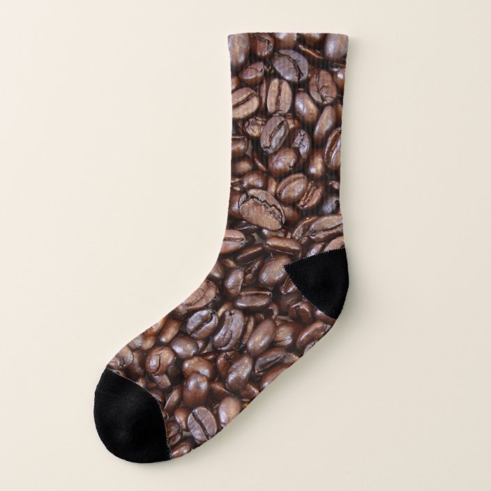 Dark Roasted Columbian Coffee Beans Socks | Zazzle.com