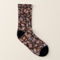 Dark Roasted Columbian Coffee Beans Socks | Zazzle