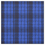 dark blue with blue strip plaid print fabric | Zazzle