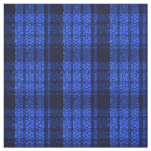 dark blue with blue strip plaid print fabric | Zazzle