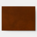 Dark Rust Orange Watercolor Floral Elegant Wedding Envelope | Zazzle