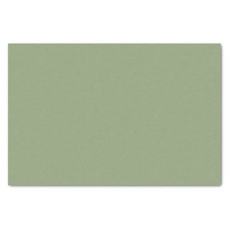 Dark Sage Green Solid Simple Tissue Paper | Zazzle