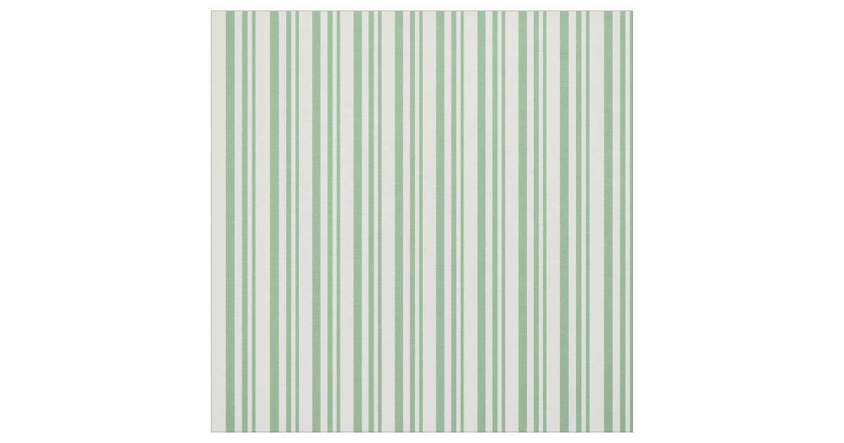 Dark Sea Green & Light Cyan Lined/Striped Pattern Fabric | Zazzle